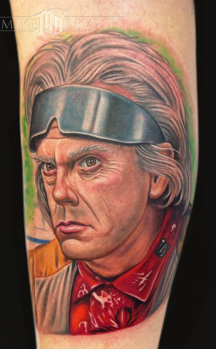 Doc Brown Tattoo by Mike DeVries: TattooNOW